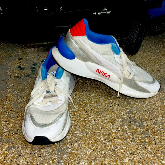 Puma | Shoes | Nasa Puma White Sneakers | Poshmark